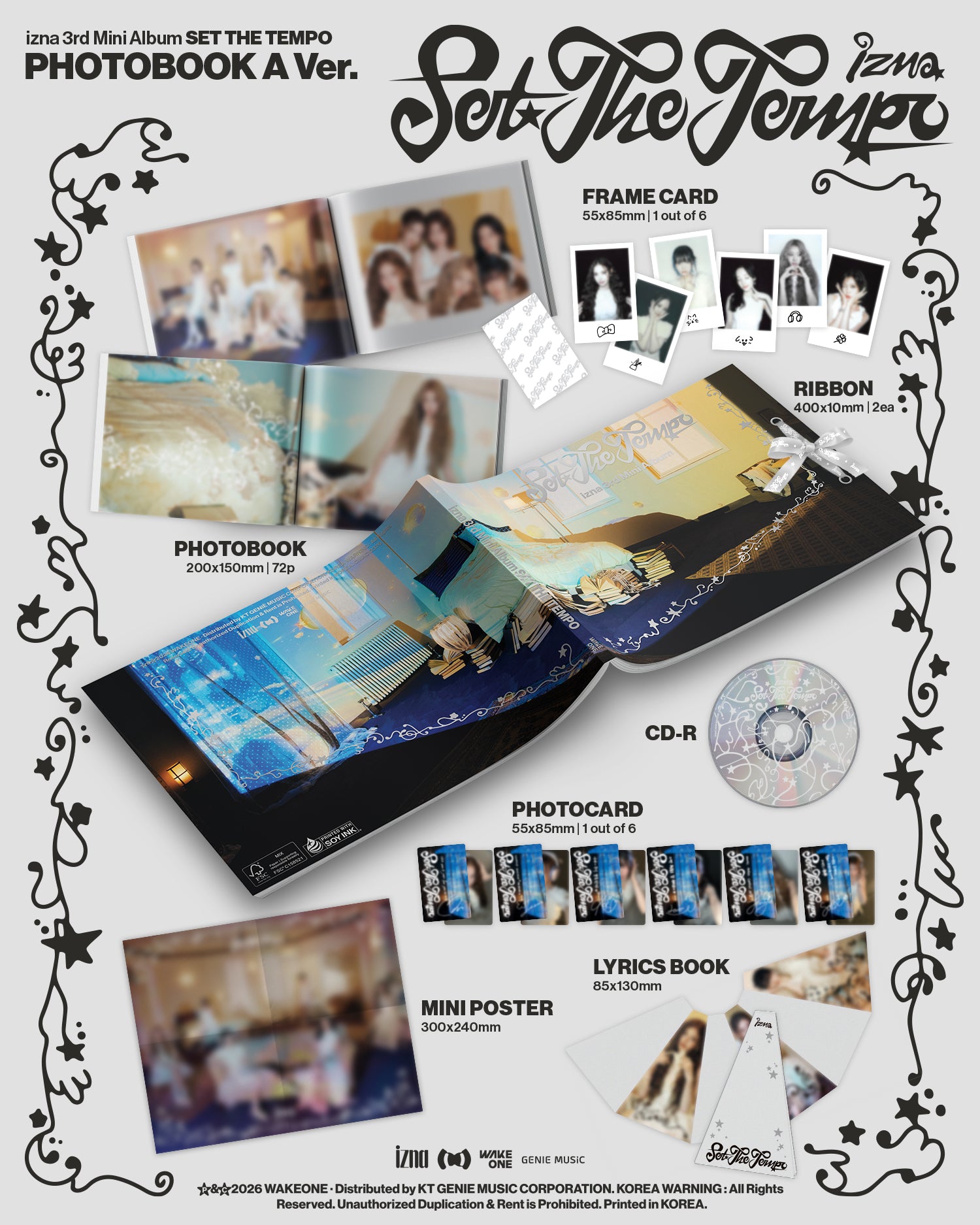 [PRE-ORDER] izna - SET THE TEMPO (Kpop Nara Exclusive)